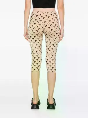 MARINE SERRE Moon-print Cropped Trousers