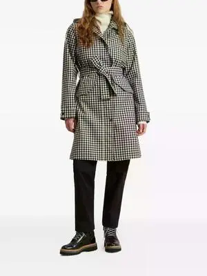 Woolrich Gingham Belted Trench Coat