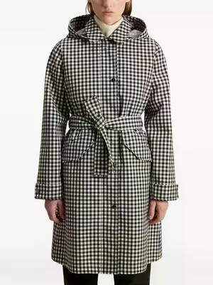 Woolrich Gingham Belted Trench Coat