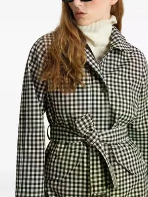 Woolrich Gingham Belted Trench Coat