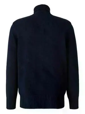 Givenchy Logo Turtleneck Sweater - Blue