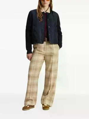Woolrich Quilted Knit-sleeve Bomber Jacket