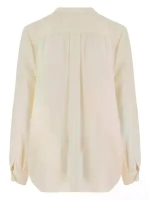 Chloé Mandarin-collar Silk Shirt