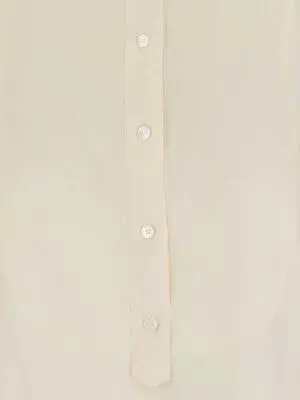 Chloé Mandarin-collar Silk Shirt