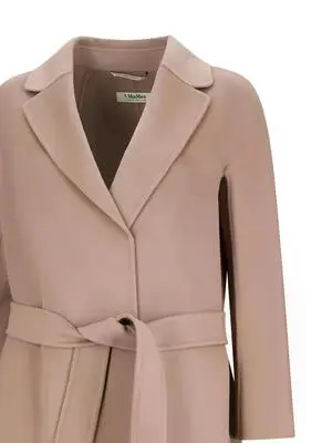 Max Mara Belted Lapels Coat - Neutrals