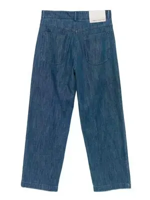 ORIGINAL VINTAGE Side-pocket Trousers - Blue