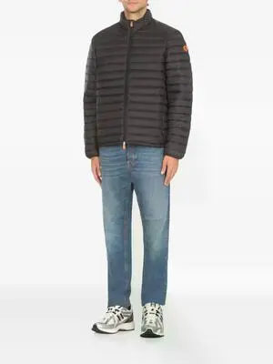SAVE THE DUCK Logo-patch Padded Jacket - Black