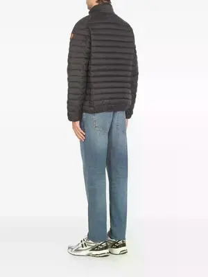 SAVE THE DUCK Logo-patch Padded Jacket - Black