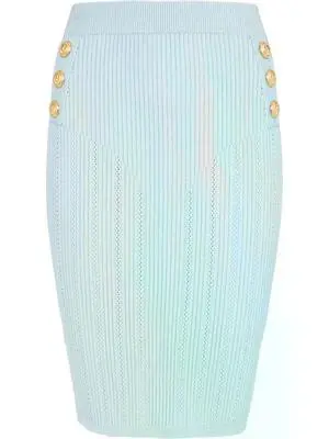 Balmain Knitted Pencil Skirt