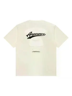 AAPE BY *A BATHING APE Appliqué-embellished T-shirt - Neutrals