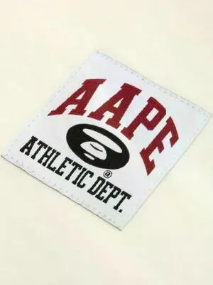 AAPE BY *A BATHING APE Appliqué-embellished T-shirt - Neutrals