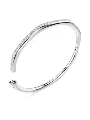 SWAROVSKI Dextera Faceted Crystal Bangle - Silver