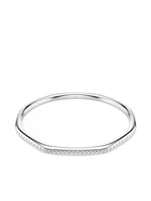 SWAROVSKI Dextera Faceted Crystal Bangle - Silver