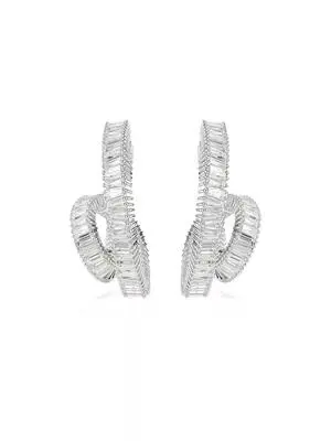 SWAROVSKI Matrix Baguette-cut Hoop Earrings