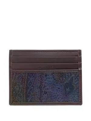 Etro Paisley-pattern Leather Cardholder