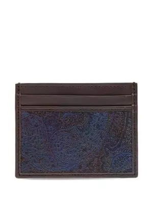 Etro Paisley-pattern Leather Cardholder