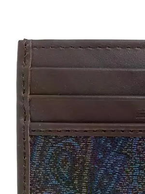 Etro Paisley-pattern Leather Cardholder