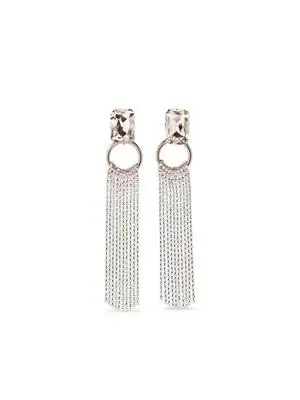 Alessandra Rich Crystal-embellished Chandelier Earrings - Gold