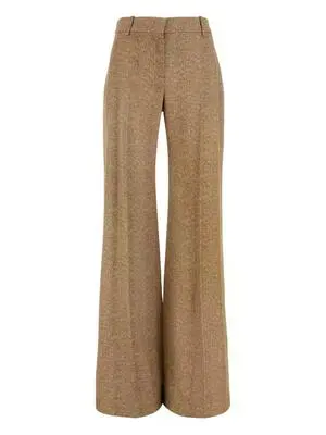 Ermanno Scervino Herringbone Pleated Trousers