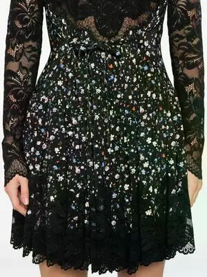 Rabanne Lace Floral-print Mini Dress
