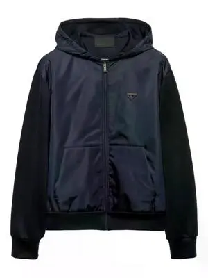 Prada Zip-up Jacket With Drawstring Hood