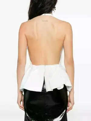 Magda Butrym Halterneck Pleated Blouse