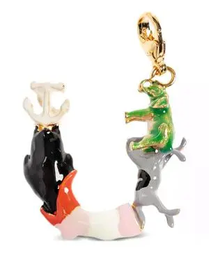 Marni Animal Embellished Pendant - Black