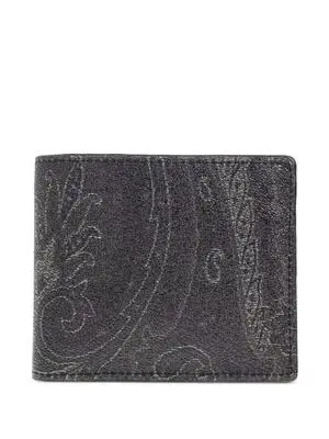 Etro Paisley-print Bi-fold Wallet - Black