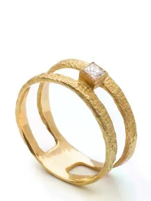 ELHANATI 18kt Yellow Drawn Diamond Ring
