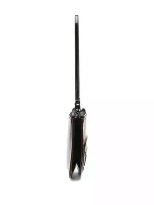 DIESEL® 1dr Twin Patent-leather Shoulder Bag - Black