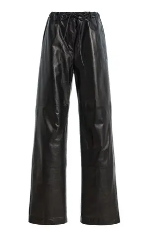 Proenza Schouler White Label Magnus Wide Leg Leather Pants