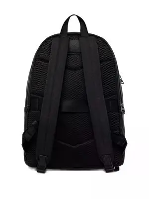 Hugo Leather-effect Backpack With Logo Plaque