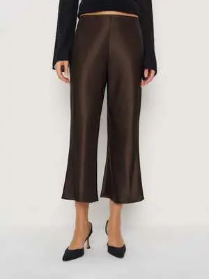 Satin Capri Pants