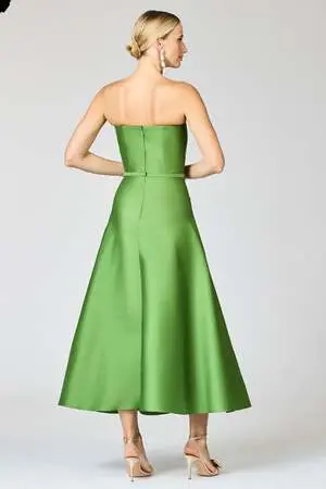 Sachin & Babi Darian Strapless Tea-length Dress - Green Garnet