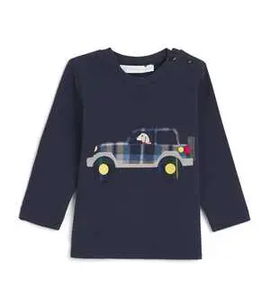PER TE Car Motif" Wool Blend Sweater