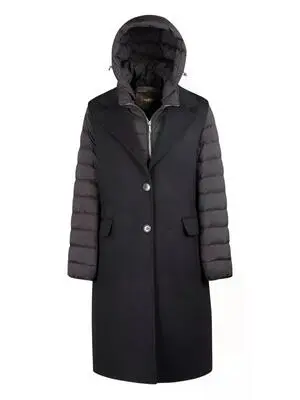 MOORER Jaya-cwx Hooded Quilted Vest-coat Set