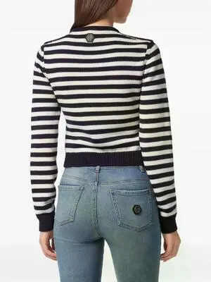 Philipp Plein Teddy Bear-jacquard Jumper - Blue