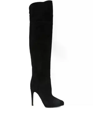 Casadei 100mm Suede Knee-high Stiletto Boots