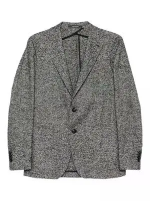 Tagliatore Textured Two-button Blazer - Black