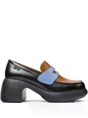 Camper Twins Leather Platform Loafers