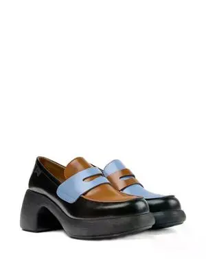 Camper Twins Leather Platform Loafers