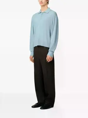 AMI Paris De Coeur Wool Polo Shirt
