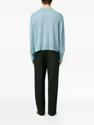 AMI Paris De Coeur Wool Polo Shirt
