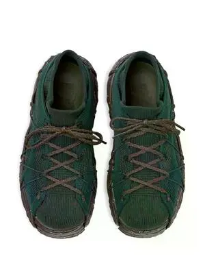Camper Roku Knitted Lace-up Sneakers - Green