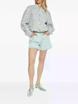 IRO PARIS Noemy Tweed Jacket - Silver