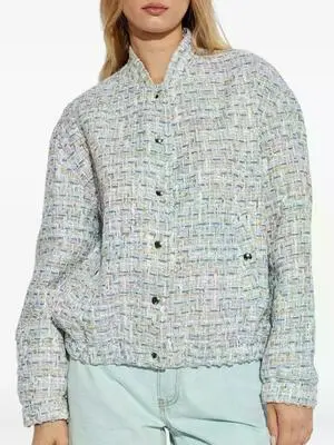 IRO PARIS Noemy Tweed Jacket - Silver
