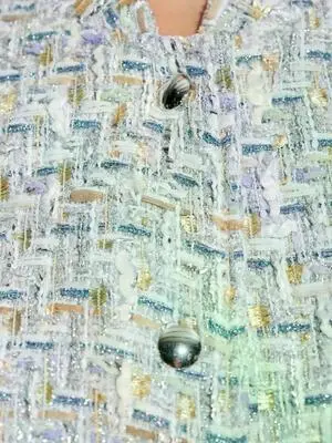 IRO PARIS Noemy Tweed Jacket - Silver