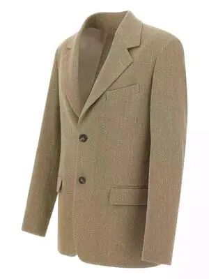 GOLDEN GOOSE Herringbone Notched-lapel Blazer - Brown