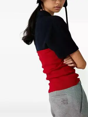Miu Miu Logo Intarsia Tube Top
