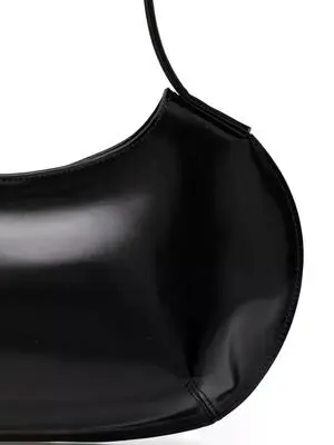 By Far Horner Leather Shoulder Bag - Black